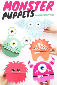 Printable Monster Puppets - The Printables Fairy