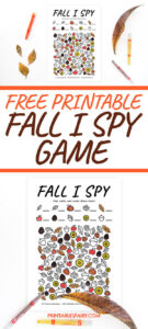 Free Printable Fall I Spy Game - The Printables Fairy
