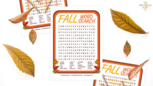 Fall Word Search - The Printables Fairy