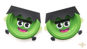 Frankenstein Paper Plate Craft - The Printables Fairy