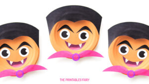 Paper Plate Vampire Craft - The Printables Fairy
