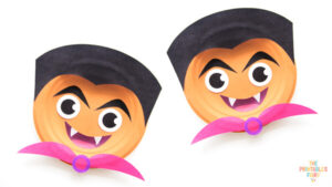 Paper Plate Vampire Craft - The Printables Fairy