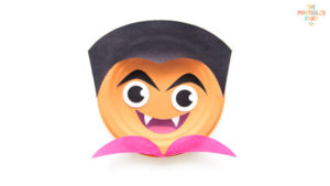 Paper Plate Vampire Craft - The Printables Fairy