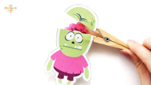 Halloween Clothespin Puppets - The Printables Fairy