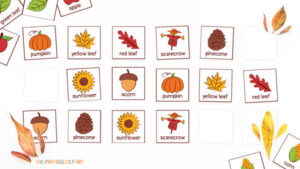 Free Printable Fall Matching Game - The Printables Fairy