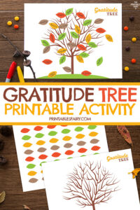 Gratitude Tree - Thanksgiving Activity for Kids - The Printables Fairy