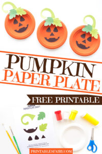 Paper Plate Pumpkin Craft - The Printables Fairy