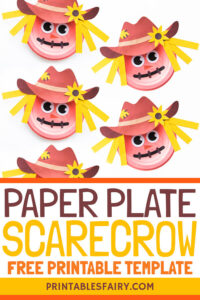 Paper Plate Scarecrow Craft - The Printables Fairy