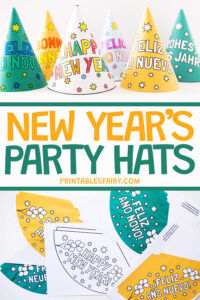 New Year’s Eve Printable Party Hats - The Printables Fairy