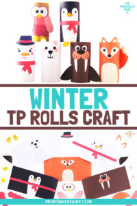 Winter Toilet Paper Roll Crafts - The Printables Fairy
