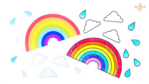 Rainbow Mobile Craft - The Printables Fairy