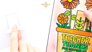 Teacher Appreciation Flower Pot Card - The Printables Fairy