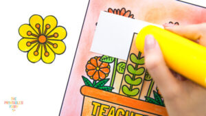 Teacher Appreciation Flower Pot Card - The Printables Fairy