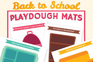 Back to School Playdough Mats {Free Printables} - The Printables Fairy