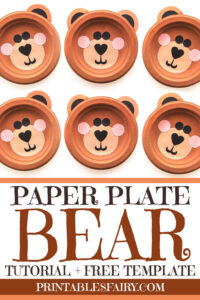 Paper Plate Bear - The Printables Fairy