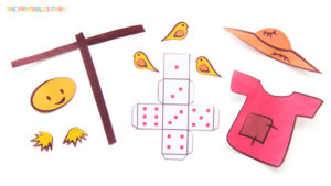 Roll a Scarecrow (Printable Game) - The Printables Fairy