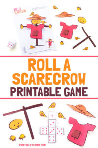 Roll a Scarecrow (Printable Game) - The Printables Fairy