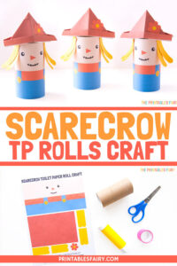 Scarecrow Toilet Paper Roll Craft - The Printables Fairy