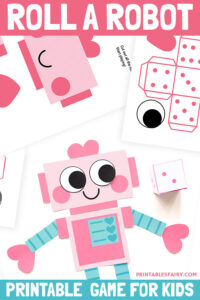 Roll A Robot Printable Game - The Printables Fairy