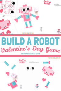 Roll A Robot Printable Game - The Printables Fairy
