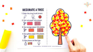 Fall Tree Craft (Free Printable) - The Printables Fairy