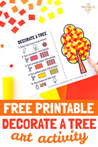 Fall Tree Craft (Free Printable) - The Printables Fairy