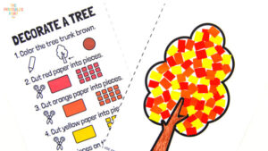 Fall Tree Craft (Free Printable) - The Printables Fairy