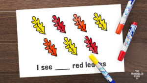 Fall Counting Book For Kids {Free Printable} - The Printables Fairy