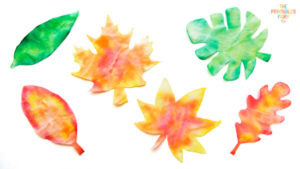 Coffee Filter Leaves - The Printables Fairy
