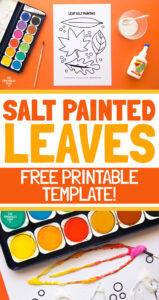 Leaf Salt Painting - The Printables Fairy
