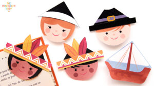 Thanksgiving Bookmarks (Craft For Kids) - The Printables Fairy